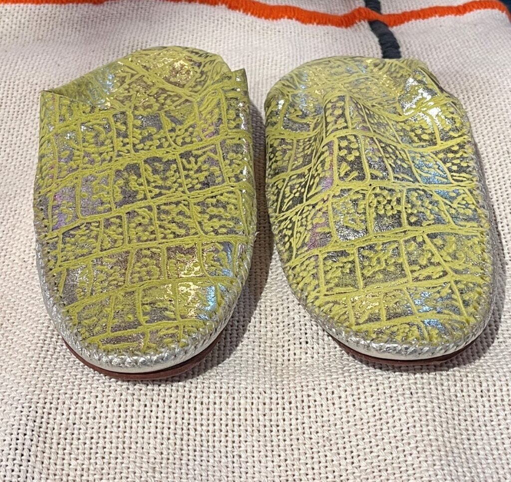 Women's Moroccan slippers yellow - Le Marrakech Store