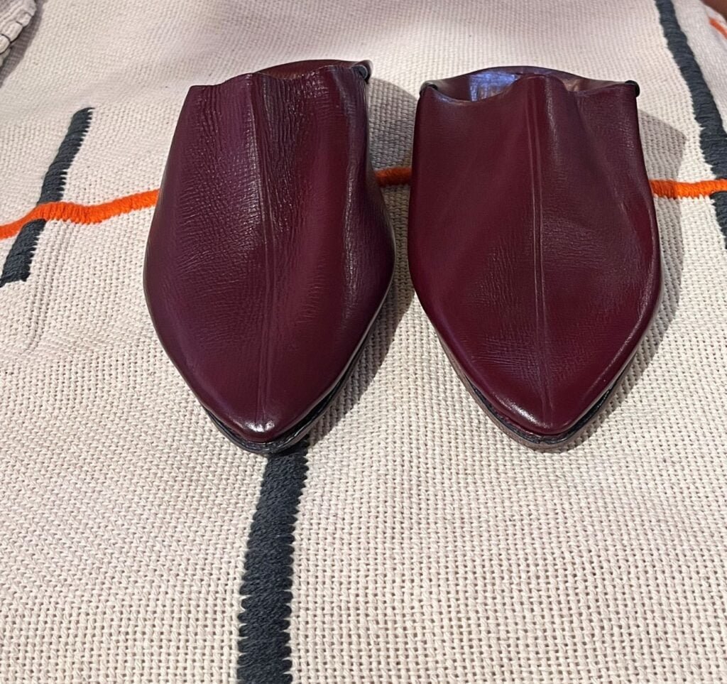 Moroccan red slippers babouche - Le Marrakech Store
