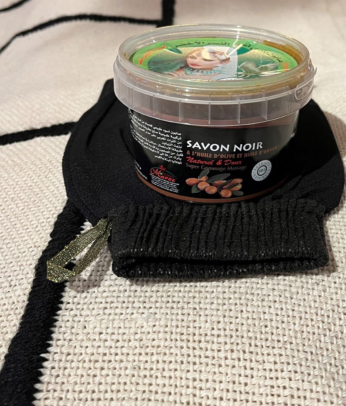 Black soap and Kessa olive-argan - Le Marrakech Store