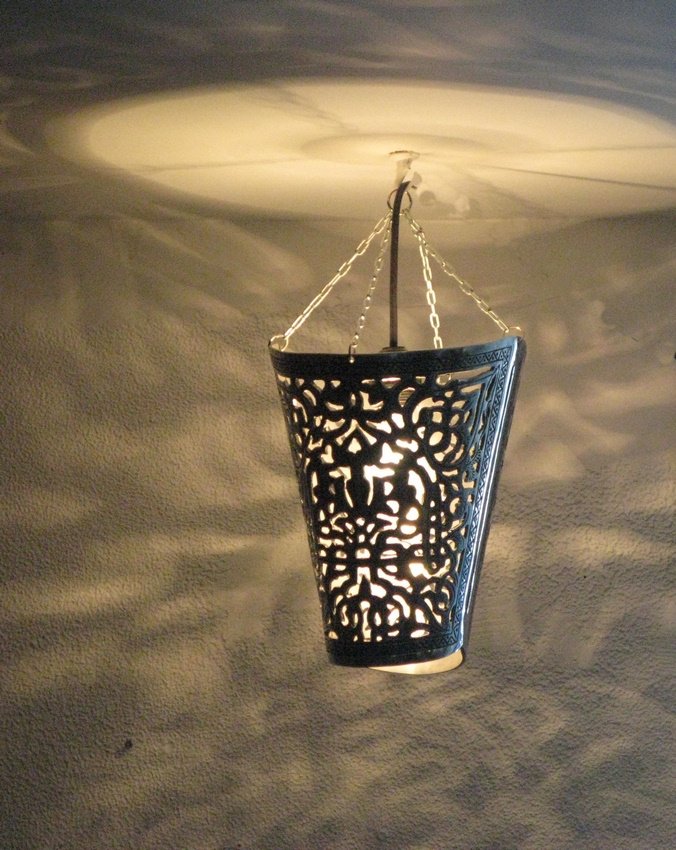 Silver hanging lamp - Le Marrakech Store