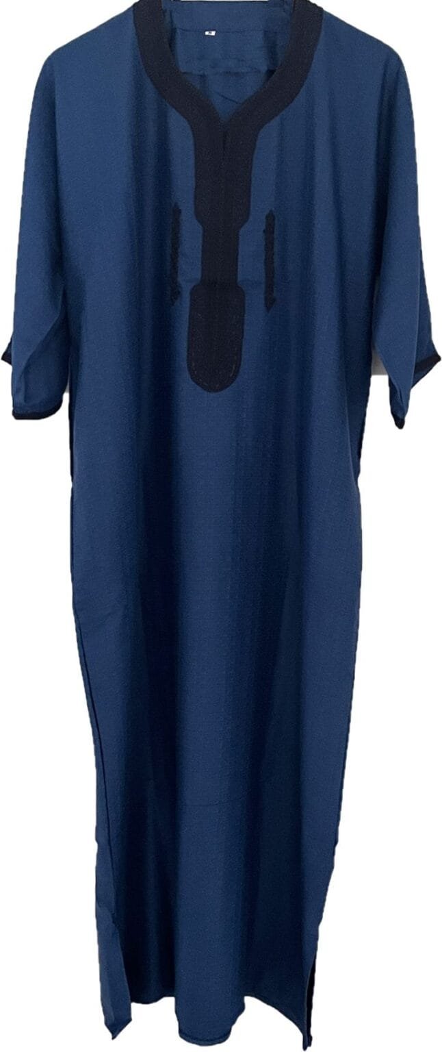 Moroccan blue kaftan - Le Marrakech Store